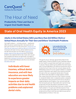 The Hour of Need: Productivity Time Lost Due to Urgent Oral Health ...